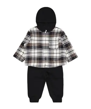 IL GUFO Plaid Sweater And Pants - Black