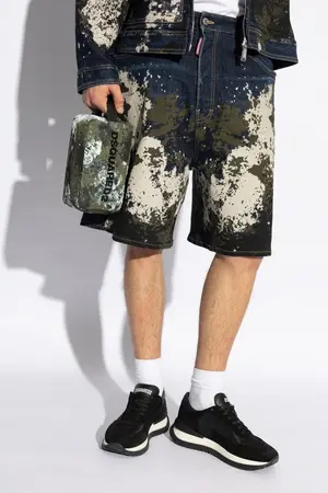 Dsquared2 Splatter-print Zipped Wash Bag