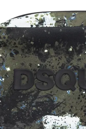 Dsquared2 Splatter-print Zipped Wash Bag