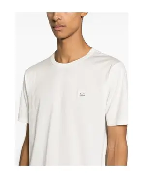C.P. COMPANY Logo-patch Cotton T-shirt