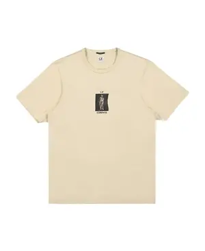 C.P. COMPANY Logo-print Cotton T-shirt - Nude