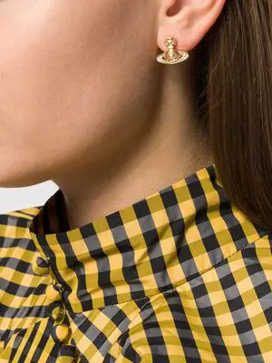 VIVIENNE WESTWOOD Orb Earrings With Crystal Embellishments