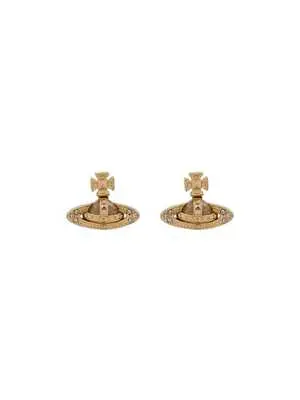 VIVIENNE WESTWOOD Orb Earrings With Crystal Embellishments