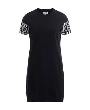 Kenzo Logo Sleeve T-shirt Dress - Black