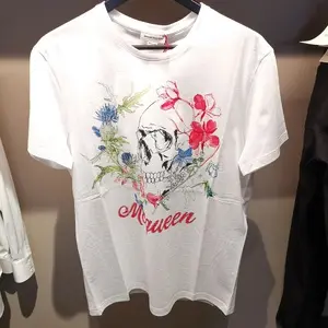 Alexander McQueen Deconstructed Floral Skull T-shirt