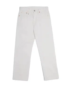 R13 Belt-loop Jeans - White