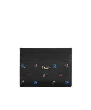 Dior Dioramour Freesia Card Holder - Black