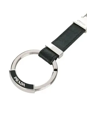 Prada Saffiano Leather Keychain