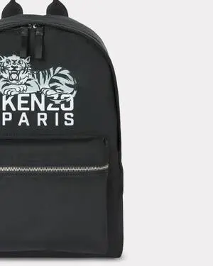 Kenzo Logo Embroidered Zipped Backpack