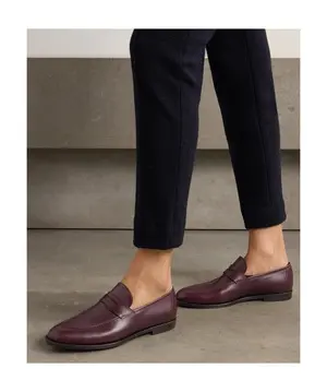 Loro Piana Sergio Round Toe Loafers