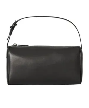 THE ROW Zip-up Leather Tote Bag - Ebony Brown