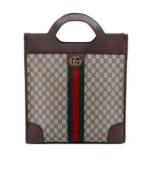 Gucci Ophidia Gg Medium Handbag - Beige/ebony