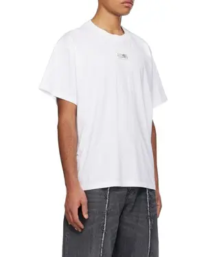 MAISON MARGIELA Logo Patch Crewneck T-shirt - White