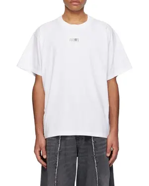 MAISON MARGIELA Logo Patch Crewneck T-shirt - White
