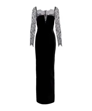 Roland Mouret Lace Gown - Black