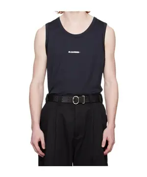JIL SANDER Crewneck Jersey Performance Tank Top