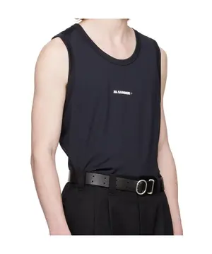 JIL SANDER Crewneck Jersey Performance Tank Top