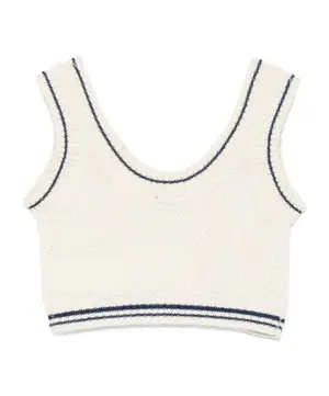 Monnalisa Fine-knit Cropped Vest