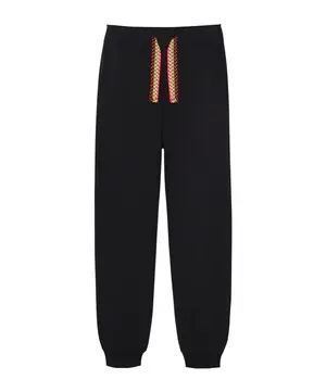 LANVIN Elastic Waist Casual Pants - Black