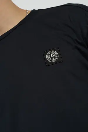 Stone Island Long-sleeved Logo Patch T-shirt