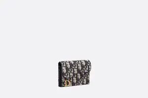 Dior Saddle Jasmine Gusset Card Holder