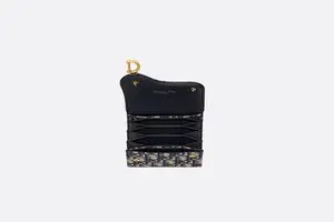 Dior Saddle Jasmine Gusset Card Holder