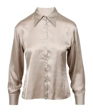 KAOS Button-down Long-sleeved Shirt - Nude