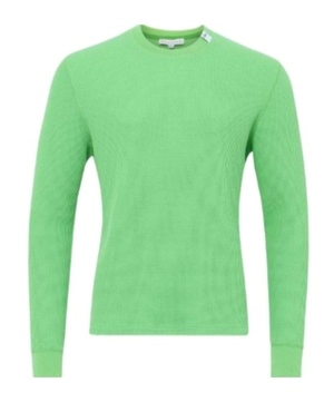 J.W.ANDERSON Waffle Cotton Sweater - Apple-green