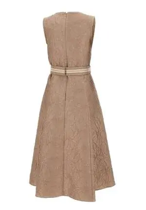 Max Mara Round Neck Sleeveless Dress