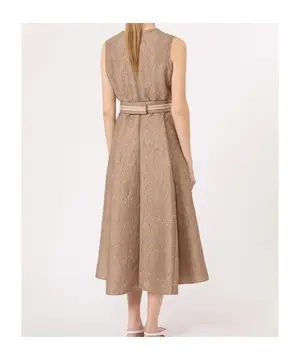 Max Mara Round Neck Sleeveless Dress