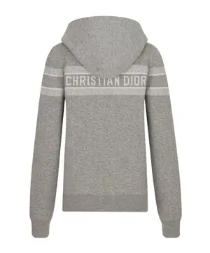 Dior Reversible Zipped Cardigan With Hood