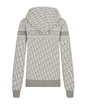 Dior Reversible Zipped Cardigan With Hood