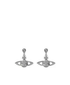 VIVIENNE WESTWOOD Mini Bas Relief Orb Earrings - Silver