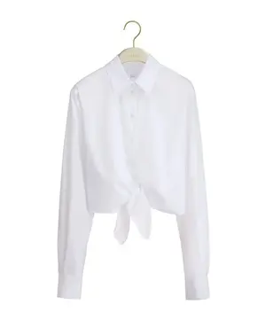 Dior Embroidered Cropped Shirt - White