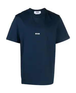 MSGM Logo-printed Crewneck T-shirt