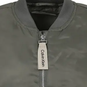 Calvin Klein Ribbed Collar Long Sleeve Zip-up Jacket