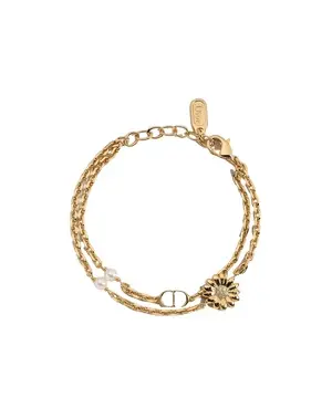Dior Cd Multi Flowers Bracelet - Yellow