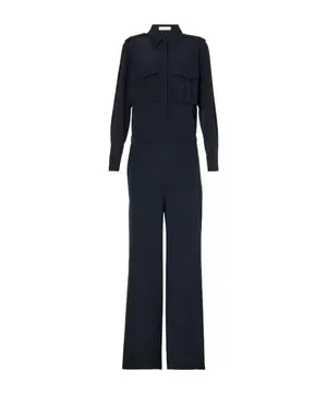 Dorothee Schumacher Lapel Long-sleeved Jumpsuit - Black