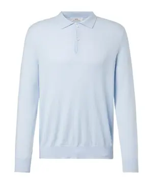 Arch4 Long-sleeved Knit Polo Shirt