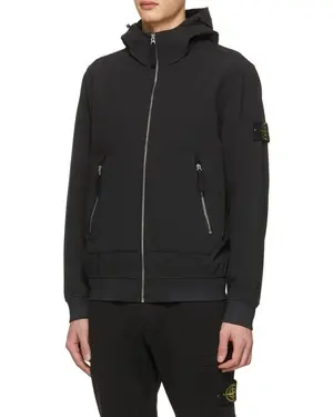 Stone Island Logo-patch Hooded Jacket