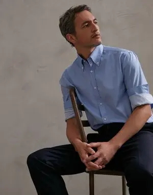Brunello Cucinelli Plain Cotton Shirt