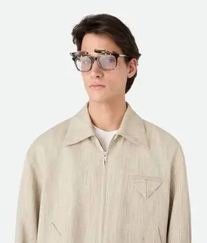 Bottega Veneta Classic Square Clip-on Sunglasses