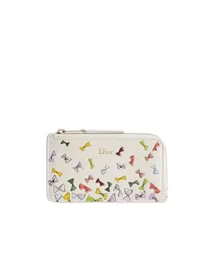 Dior Dioriviera Cosmos Zipped Card Holder - Latte