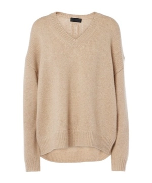NILI LOTAN V-neck Sweater - Nude