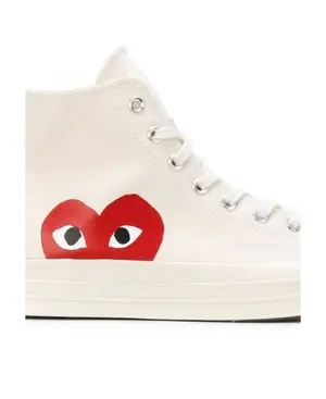 Play Comme Des Garcon Chuck Taylor High-top Sneakers