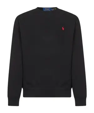 Polo Ralph Lauren Crewneck Sweatshirt With Embroidered Pony - Black