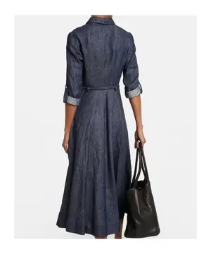 Gabriela Hearst Collared Long-sleeved Dress
