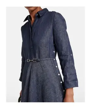 Gabriela Hearst Collared Long-sleeved Dress