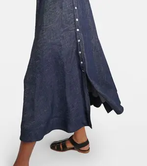 Gabriela Hearst Collared Long-sleeved Dress