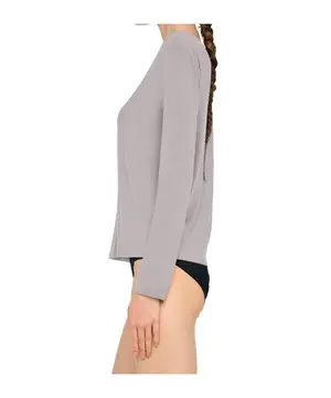 Norma Kamali Cropped Long Sleeve T-shirt